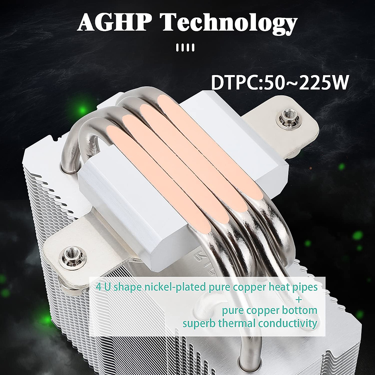 Thermalright Assassin X120 Refined SE CPU Air Cooler, 4 Heat Pipes, TL-C12C PWM Fan, Aluminium Heatsink Cover, AGHP Technology, for AMD AM4/AM5/Intel LGA 1150/1151/1155/1156/1200/1700 (AX120 R SE)