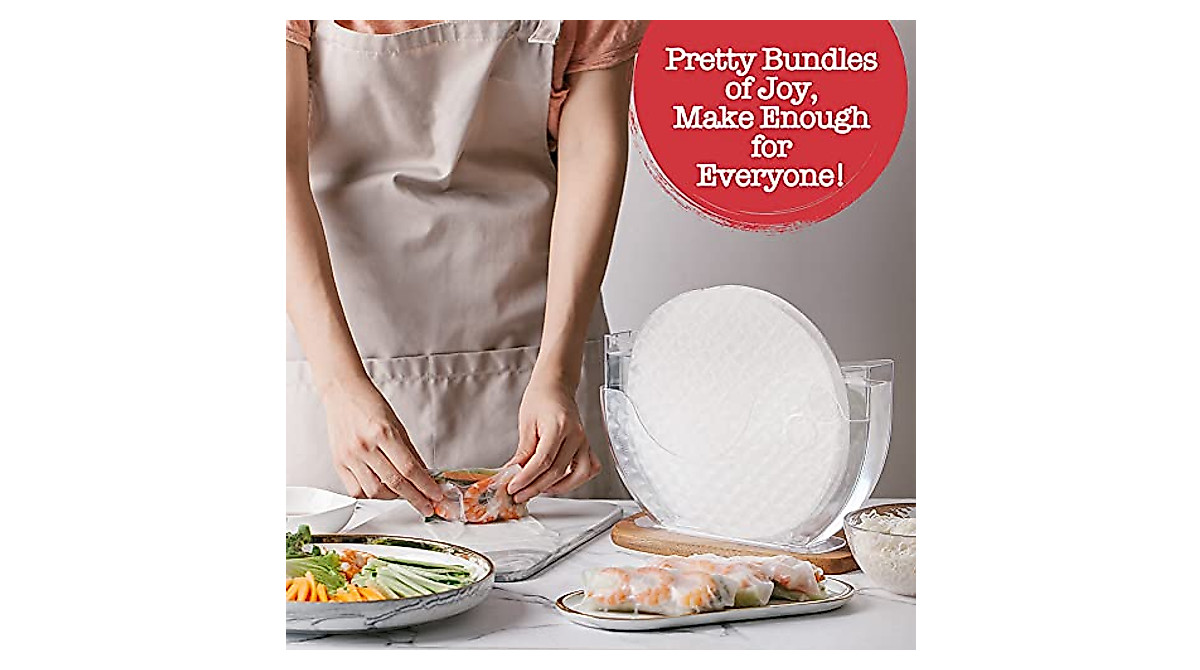 Rice Paper Water Bowl for Easy Spring Rolls - 2 Pack
