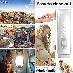 Portable Bidet, Travel Bidet with Orientation Sensor, morpilot Handheld Electric Mini Bidet Sprayer for Personal Hygiene Cleaning/Postpartum Care, Travel Bag, IPX6 Waterproof