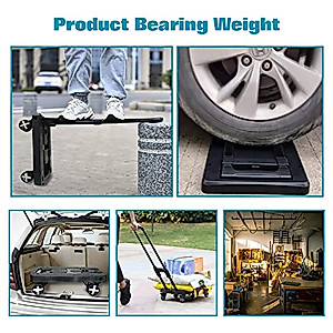 LKFDFIA Folding Hand Truck Portable Foldable Dolly Cart 110 lbs Lightweight Luggage Cart with Backpack & 3 Ropes, Dolly for Moving Travel Shopping Airport Office Use