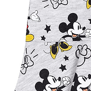 Disney Minnie Mouse Mickey Mouse Infant Baby Girls Short Sleeve Dress Scrunchy Set Gray 18 Months