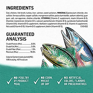 Purina Beyond Cod, Salmon and Sweet Potato Natural Ground Grain Free Wet Dog Food Pate - (12) 13 oz. Cans