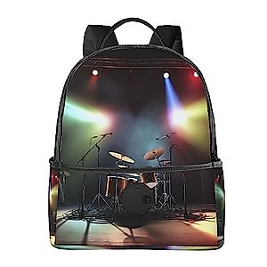 BAFAFA rock band stage Printed Travel Backpack Business Work Bag Computer Bag Outdoor Sports Rucksack