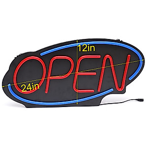 Neon Open Signs for Business LED Light LED Neon Open Sign for Business Neon Lights Signs Lighted Sign Open Super Bright LED Neon Lights Sign for Window Wall Bar Store Door Decor