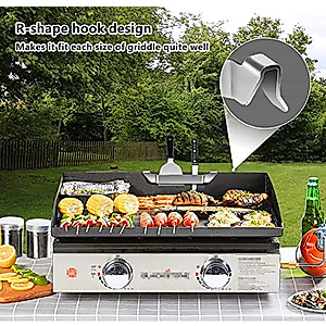 Stainless Steel Griddle Spatula Holder, Griddle Spatula Holder,Barbecue Tool Hold Rack Griddle Accessories for Stainless Steel Tool Holder for Outdoor Camping Picnic BBQ, 1 Pack