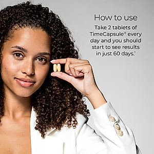 Hush & Hush TimeCapsule Multivitamin, Women's Multivitamin, Men's Multivitamin, Clean Nutraceuticals Supplements That Contains Hyaluronic Acid, Vitamin C, Zinc, Vitamin B12, Vitamin E - 60 Tablets