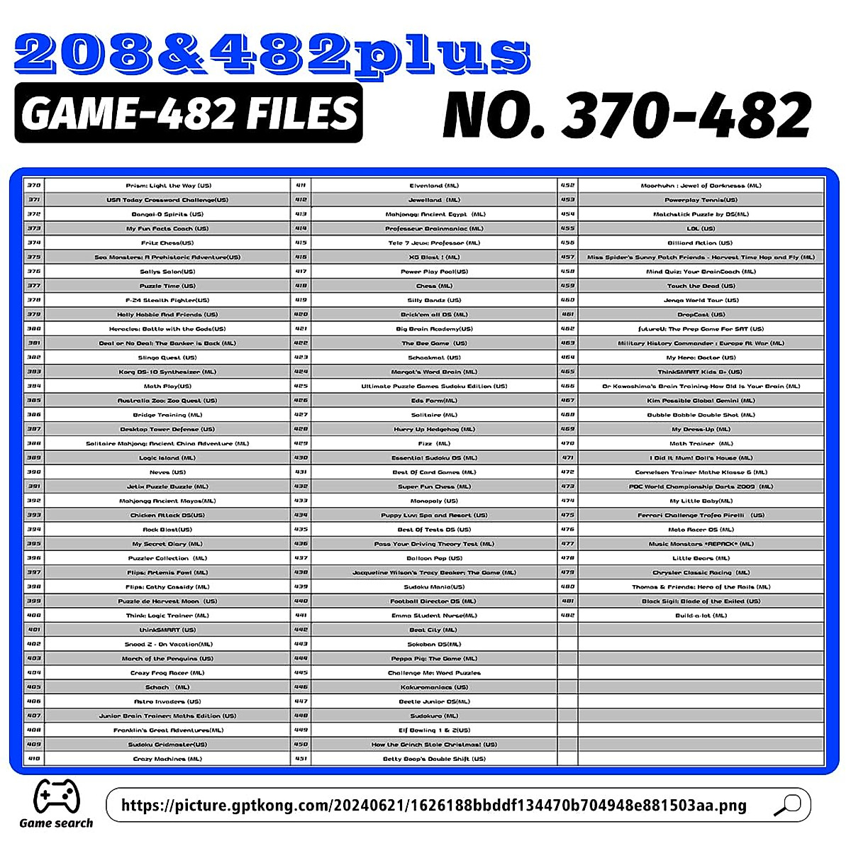 Looyat 208+482 in 1 Games, Super Combo Game Cartridge, 690 Different Games Compilation