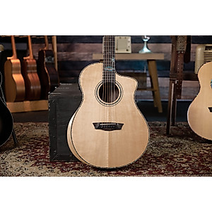 Washburn Bella Tono 6 String Acoustic-Electric Guitar, Right, Gloss Natural (BTSC56SCE-D)