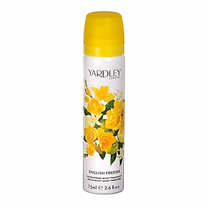 Yardley Of London English Freesia Deodorizing Body Fragrance Spray, 2.6 Oz