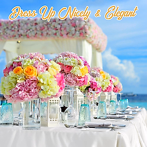 BRILLMAX 6 Pack White Tablecloths for 8 Foot Rectangle Tables 90 x 156 Inch - 8ft Rectangular Bulk Linen Polyester Fabric Washable Long Clothes for Wedding Reception Banquet Party Buffet Restaurant