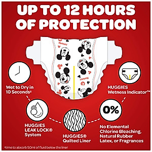 Huggies Snug & Dry Baby Diapers, Size 3, 34 Ct