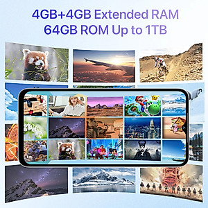 UMIDIGI Unlocked Cell Phone, G5A MTK Helio A22 4+4GB +64GB Android 13 Smartphone Unlocked with 6.52" Full Screen, 13MP+2MP+5MP AI Triple Camera, 5000mAh Battery Fast Charging Mobile Phones,White