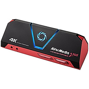 AVerMedia GC513 Live Gamer Portable 2 Plus, 4K Pass-Through Capture Card for Game Streaming, Recording and Content Creating in Full HD 1080p60
