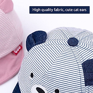 Sun Hat for Baby Boy Girl, Soft Cotton Hat for Baby Toddler, Kids Baseball Caps for Little boy Girl Spring Summer Sun hat (3-12 Months