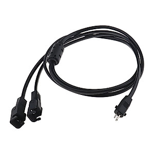 Create idea Y Splitter Cord Cable Replacement Compatible with OKIN Compatible with Limoss Compatible with BetaDrive 2 Pin Splitter Lead Y Power Cable