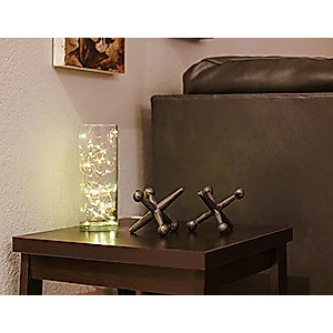 Retro Matte Grey Cast Iron Giant Jack Decorative Bookends - Table Sculptures - Door Stops 3.75 Inches Long