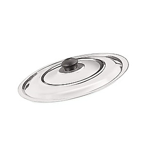 Satre Online And Marketing Non Stick Appam Pan 12 Pits with Steel Lid, Appam Maker,Appa Chetty Paniyaram Pan Patra,Egg Grill Pan.