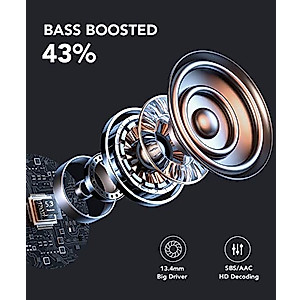 FAMOO Wireless Headphones, Neckband Bluetooth 5.3 Headphones with 24Hrs Playtime, Bluetooth Earbuds with Mic, USB-C, IPX7 Waterproof HD Stereo Ear Buds for Sports and Workout