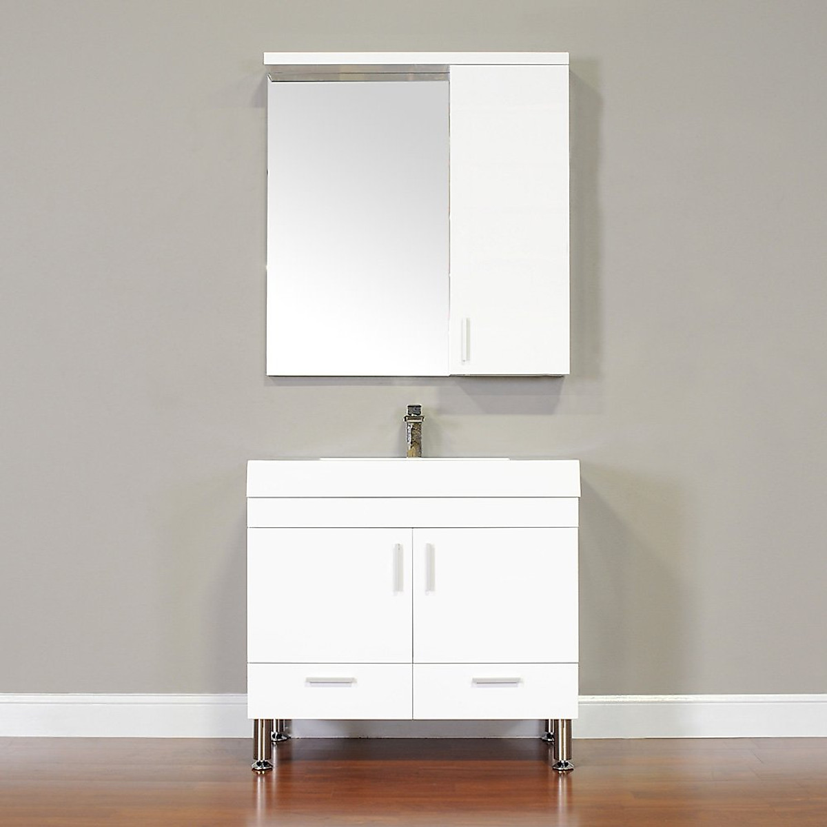 Alya Bath Ripley Bathroom Vanity, 36 inch, White