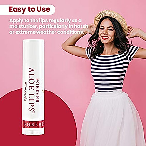 Forever Living - Forever Aloe Lips - Ultimate Lip Care for Any Weather - Moisturizing Lip Balm with Aloe, Jojoba & Beeswax - Vegan - Pack of 12