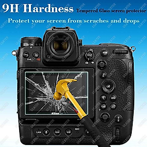 ULBTER Screen Protector for Nikon Z9 Z8 Z 8 Z 9 + Top Screen [2+2Pack], Tempered Glass Cover 0.3mm 9H Hardness Anti-Scrach Anti-Fingerprint Anti-Bubble