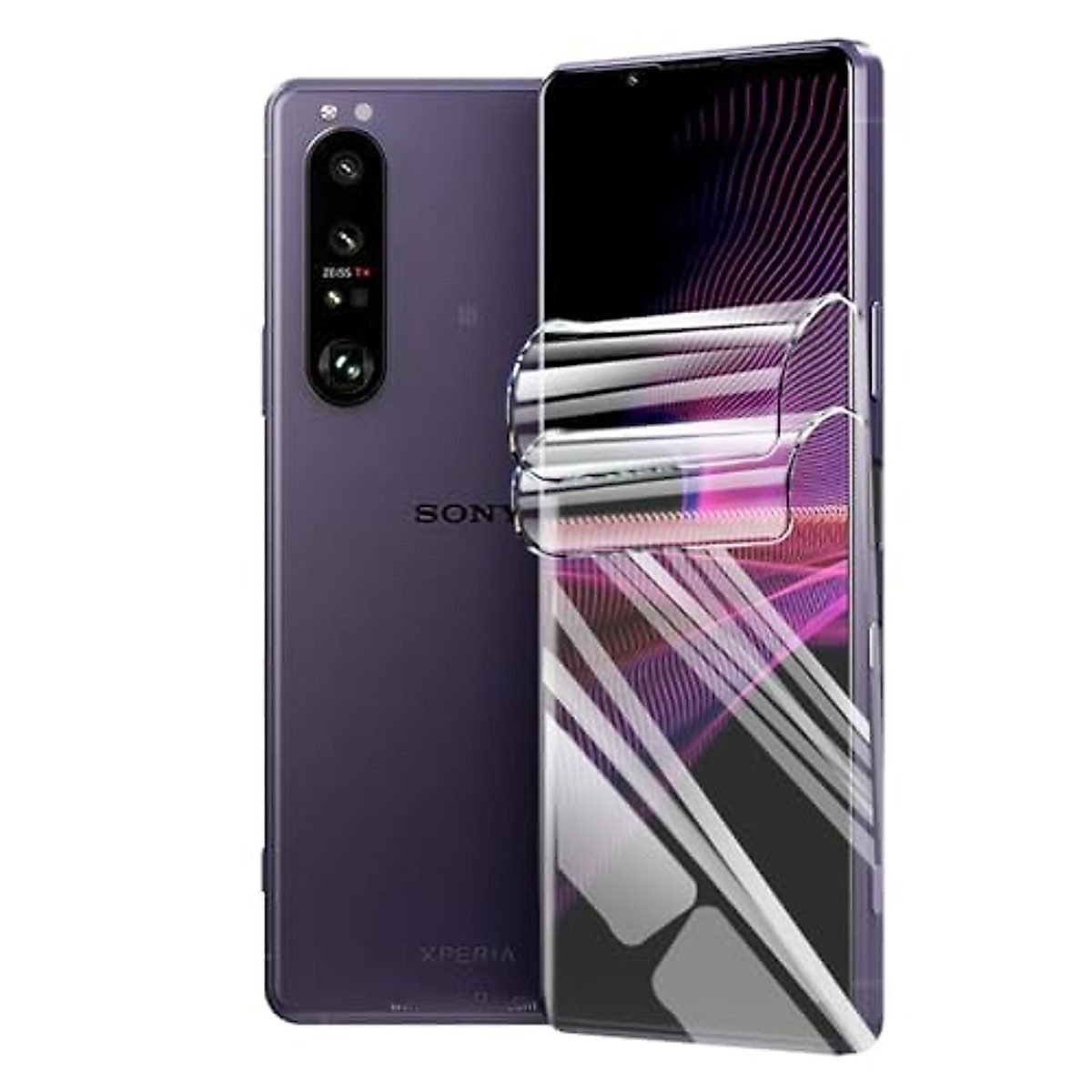 TMahhbid 2pcs Hydrogel Film Screen Protector Sony Xperia 1 III/Xperia 1 IV/Xperia 1 V (6.5 inch), Soft TPU [Clear HD] Protective Screen Protector Film (Not Tempered Glass)