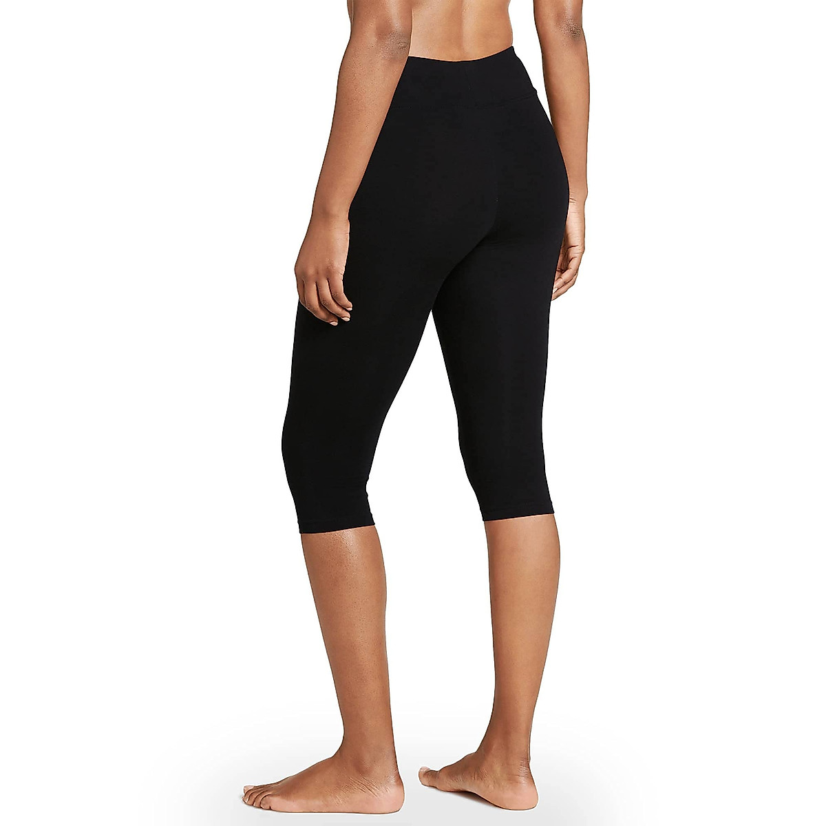 Jockey womens Cotton Stretch Judo Leggings, Deep Black, X-Large US