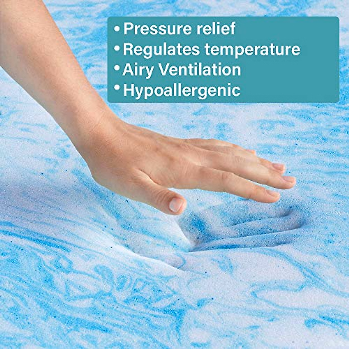 Foamma 2” x 24” x 72” Truck, Camper, RV Travel Visco Gel Memory Foam Bunk Mattress Replacement, Made in USA, Comfortable, Travel Trailer, CertiPUR-US Certified, Cover Not Included