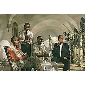 HSE Laminated The Pioneers Poster Mandela - Malcolm X - Obama - Martin Luther King Civil Rights Poster 24x36