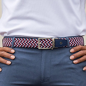 Nexbelt Braided Golf Belt with Ratchet Technology - Cut to Fit Braided Golf Belt for Men - PreciseFit Braided Stretch Golf Belt with 1 3/8" Width Strap - Liberty