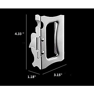 Kitchen Stainless Steel Military Style Multi-Function Manual Can Opener for Can Beer