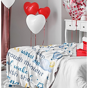 Baptism Gifts for Girl/Boys, Baptism Favors Throw, Girls Baptismal Gift, Christening Gifts for Girls/Boys, Christian Gifts Soft Throw, Christian Prayer Blanket 50"x40"