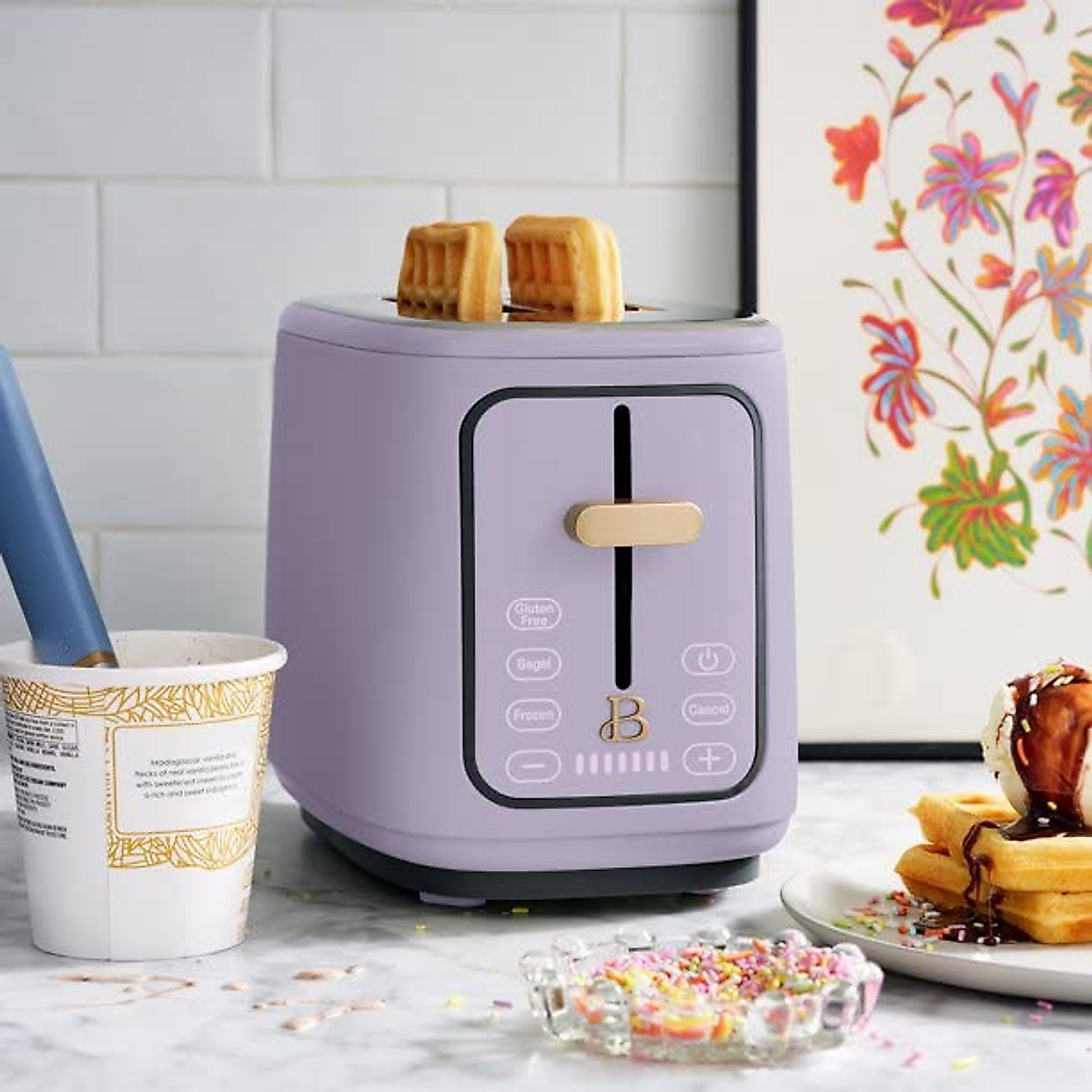 2 Slice Touchscreen Toaster, Lavender by Drew Barrymore