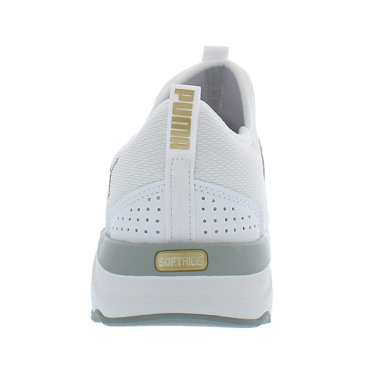 PUMA Softride Sophia Wild Lpro Womens Shoes Size 7, Color: White/Grey