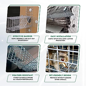 Rhino Excluders® S33 One Way Door for Removal of Squirrels, Chipmunks and Rats