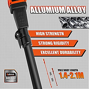 83Inch Telescopic Extension Pole for Kebtek B00840 Cordless Electric Pruning Shears, Sturdy and Lightweight Aluminum Alloy Telescopic Rod