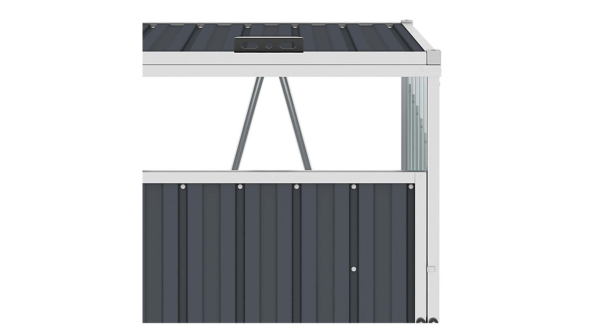 Hide Bins: Triple Galvanized Steel Outdoor Storage Shed
