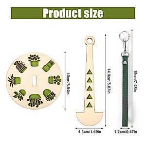 Wrist Yarn Holder, Portable Wrist Yarn Ball Minder Stand with Leather Wristband Wooden Twizzling Yarn Organizer Storage Knitting Supplies Crocheting Gift for Craft Lover (Green)