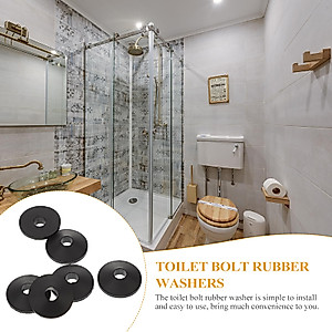 Housoutil 20PCS Conical Rubber Washers for Toilet, Toilet Bolt Rubber Washers, Toilet Seat Screws Replacement, Conical Toilet Bolts for Toilet Tank Leakage Prevent