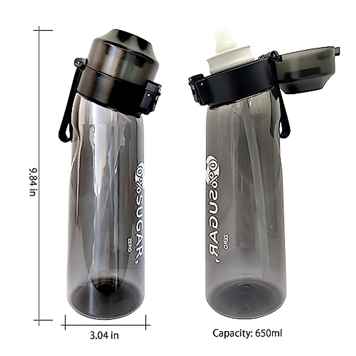 Napolju Air Up Water Bottle,650ML Scent Water Bottle with Orange Air Up Flavour Pod,Leak Proof ...