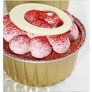 KEISEN 3 2/5" 4oz 120ml 100/PK Disposable Aluminum Foil Cups for Muffin Cupcake Baking Bake Utility Ramekin Cup gold