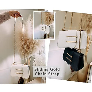 Before & Ever Mini White Shoulder Bag - Small Purse Mini Tote - Small Shoulder Bags for Women - Small White Clutches Purse Bag - White Clutch Handbag - Women's Trendy Cute Purses Hand Bags