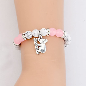 TGBJE The Koala Bear Necklace Koala Spirit Animal Inspirational Gift for Women Daughter Koala Charm Jewelry (Koala Bracelet)