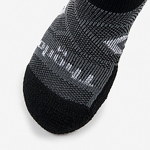 Thorlos Unisex-Adult's WCXU Work Maximum Cushion Crew Sock, Black/Grey 3 Pack(Crew), Medium