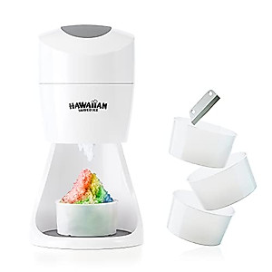 Hawaiian Shaved Ice S900A Shaved Ice Machine with Blade and Mold Accessory Kit - Features 1 Shaved Ice Maker, 5 Ice Molds, and 1-Replacement Blade