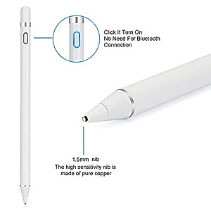 Stylus Pen for Touch Screens, Active Pen Digital Pencil Fine Point Compatible with iPhone iPad and Other Tablets …