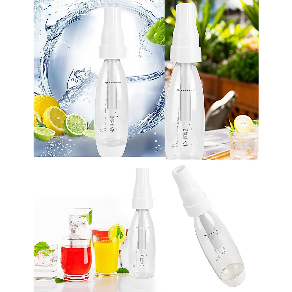 ZLXHDL Portable Soda Water Maker, 1000ml Household Soda Water Makers Carbonated Water Soda Streaming Machine for Home(CO2 Cartridges Not Included)