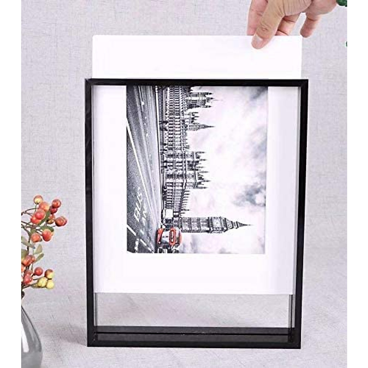 A PLUS MAX 8x10 White Picture Mat board with Core Bevel Cut Frame Mattes for 5x7 Pictures - Pack of 10