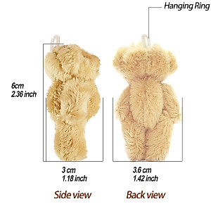 12Pcs Stuffed Plush Mini Teddy Bears, 6cm Joint Stuffed Small Teddy Bears Tiny Bear Stuffed Animal Bulk for Cake Decorations Party Favors Supplies Bag DIY Accessory Christmas Stocking …