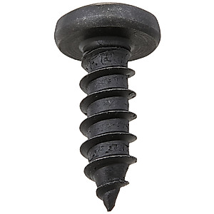 Small Parts 1412APPB Steel Sheet Metal Screw, Black Oxide Finish, Pan Head, Phillips Drive, Type A, #14-10 Thread Size, 3/4" Length (Pack of 100)